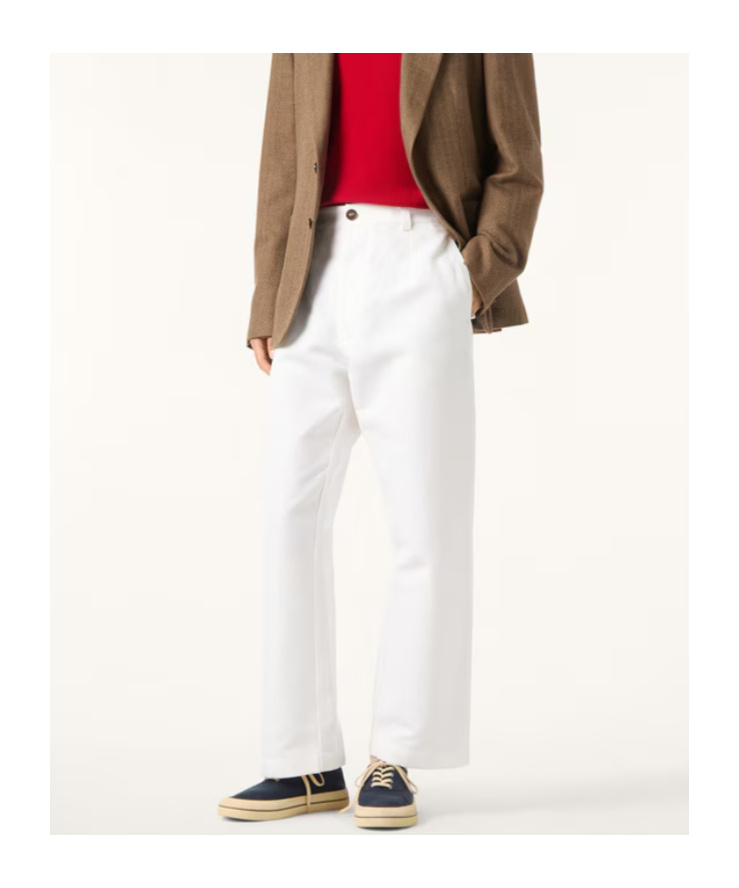 LORO PIANA Loro Piana Fuji High-Rise Straight Leg Trousers